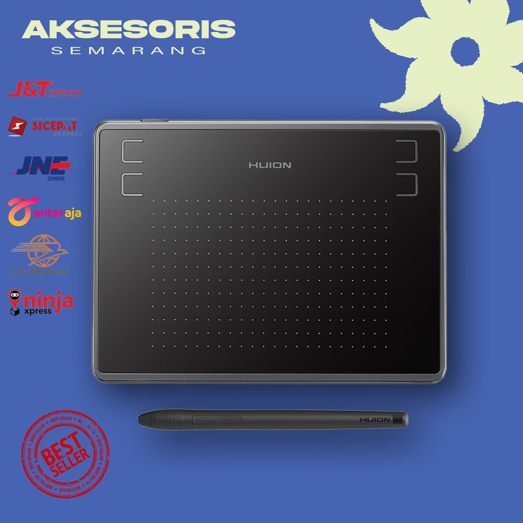 Jual HUION Papan Gambar Digital Graphics Drawing Pen Tablet 4 Inch ...