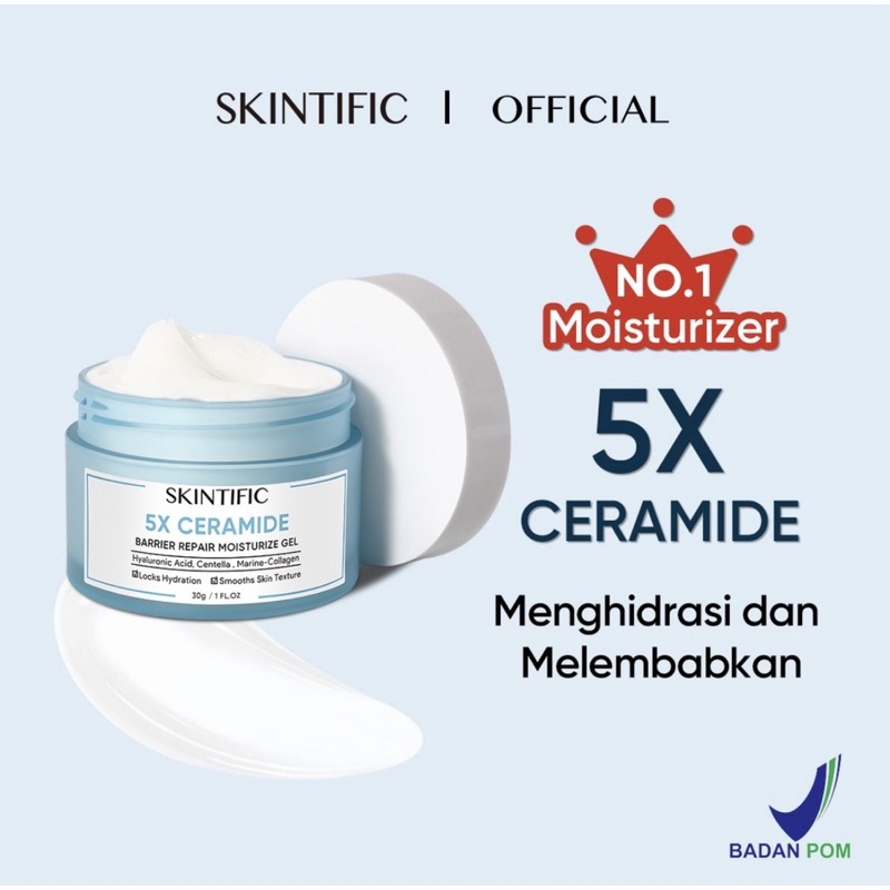 Jual SKINTIFIC 5X Ceramide Barrier Moisture Gel 30g | Shopee Indonesia