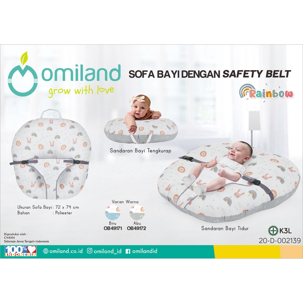 Jual Sofa bed / Sofa bayi Omiland RAINBOW series - OB49171/72 | Shopee ...