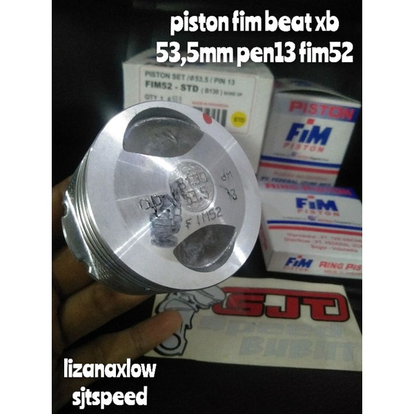 Jual piston beat xb 53,5 mm pen13 fim52 bore up beat scoopy110 | Shopee ...