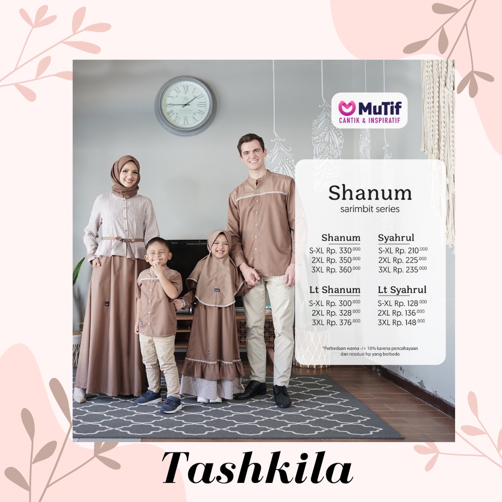Jual ( Sarimbit Mutif Shanum ) Gamis Dewasa Mutif Shanum Koko Syahrul ...