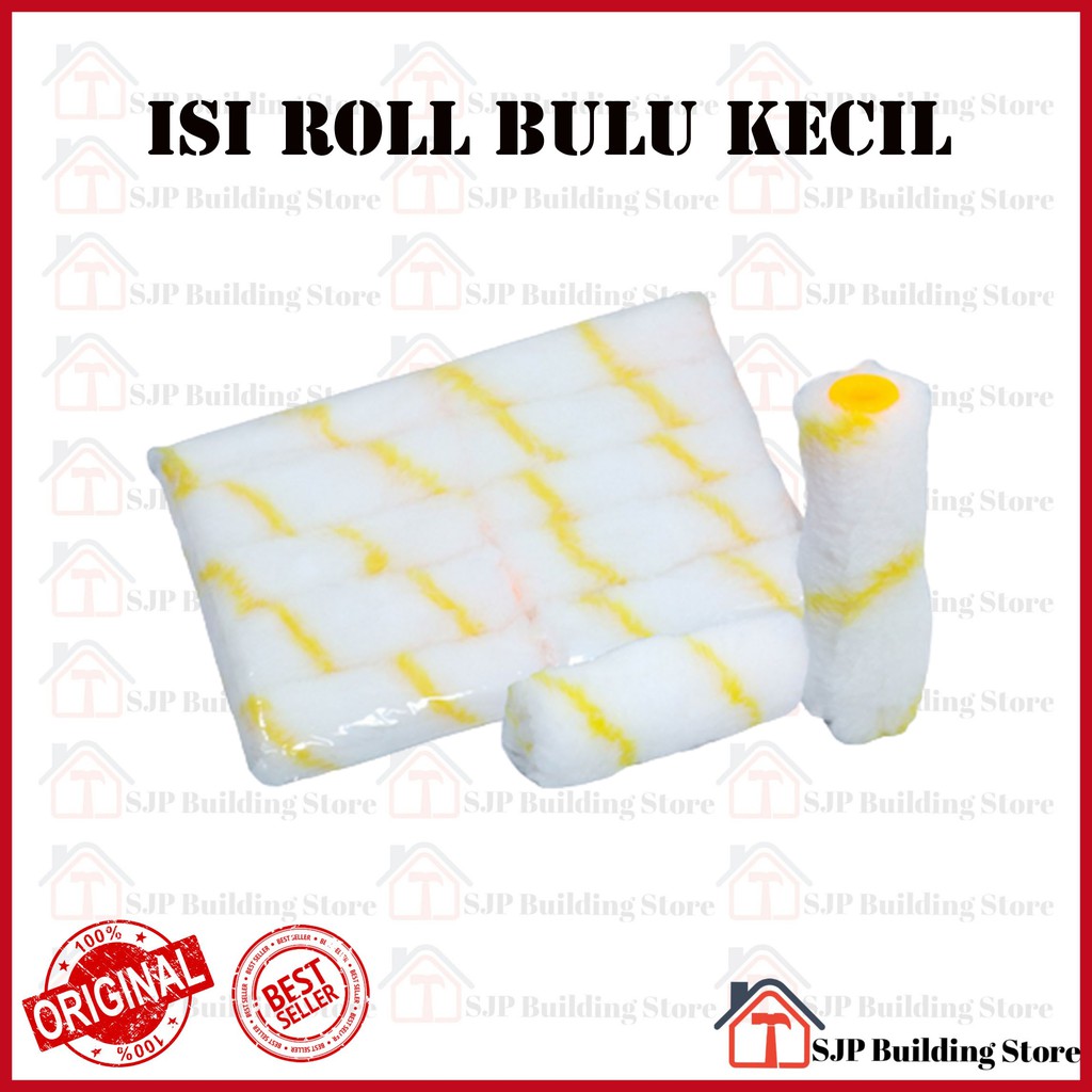 Jual [COD] ISI KUAS CAT ROLL KECIL BULU REFILL KUAS ROL KAPAL 4" TANPA ...