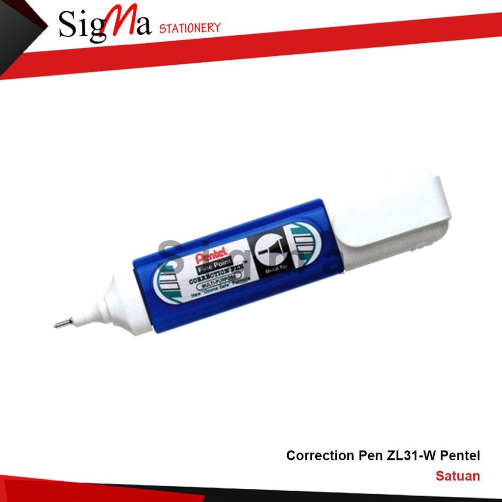 Jual Tip ex / Correction pen ZL31-W merk pentel SATUAN | Shopee Indonesia