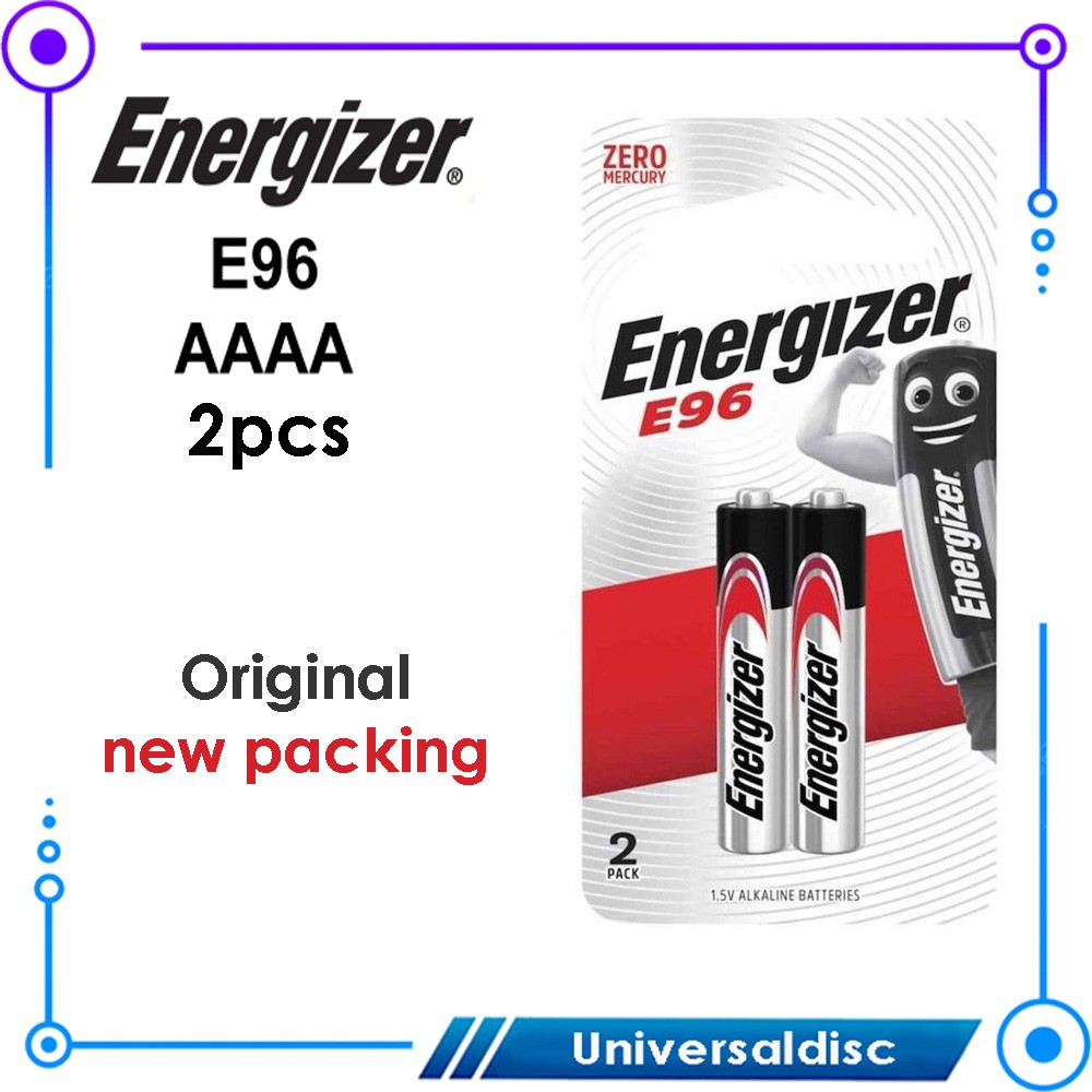 Jual Baterai Alkaline Energizer AAAA E96 A4 4A batre battery - ENG ...