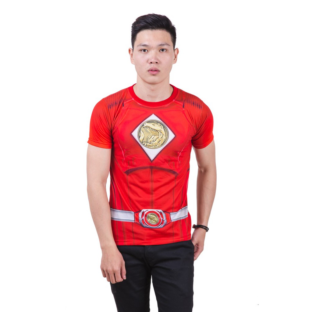 Jual KAOS MIGHTY MORPHIN POWER RANGERS THE MOVIE RED | Shopee Indonesia