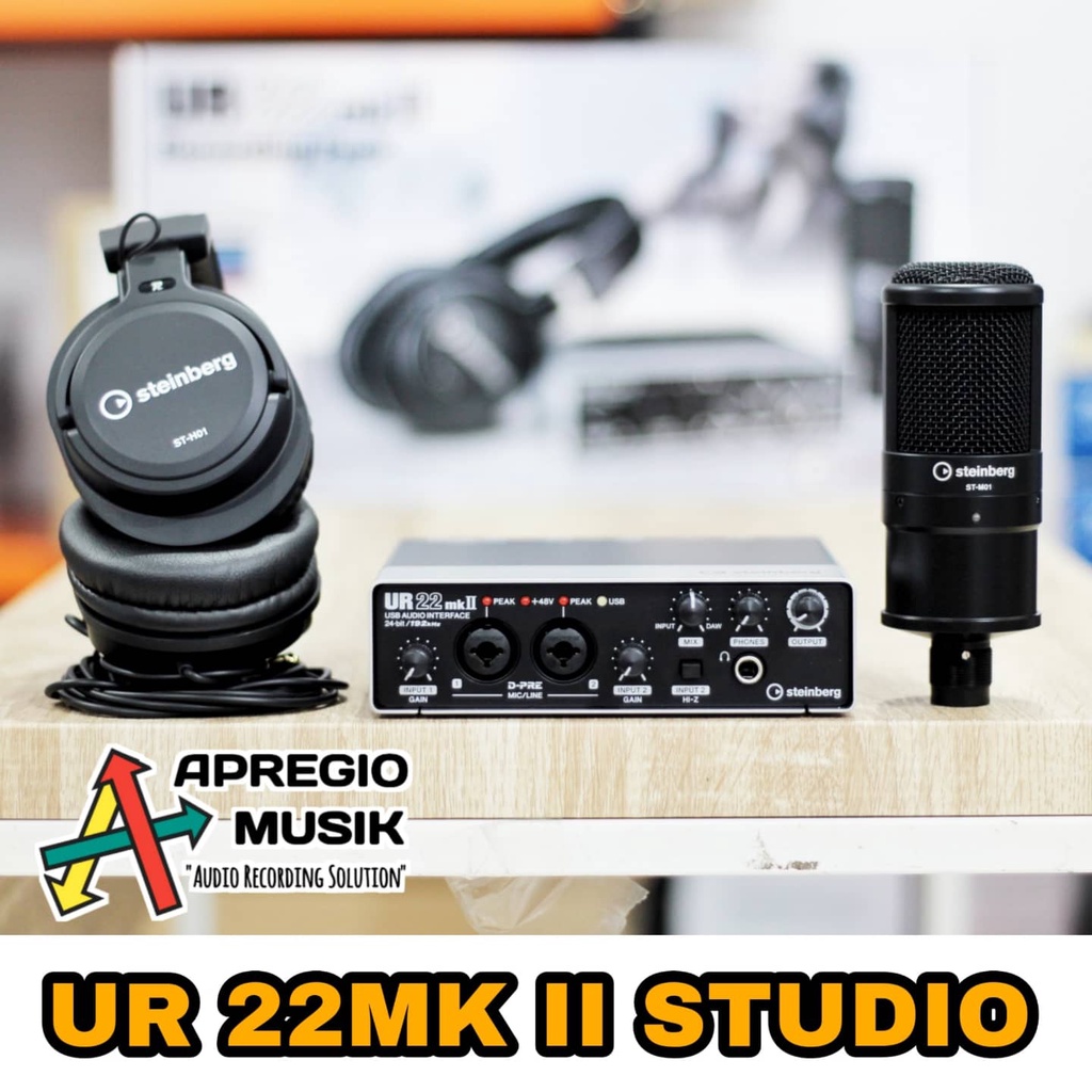 Jual Paket STEINBERG UR22 MKII UR 22 Recording pack Studio | Shopee ...