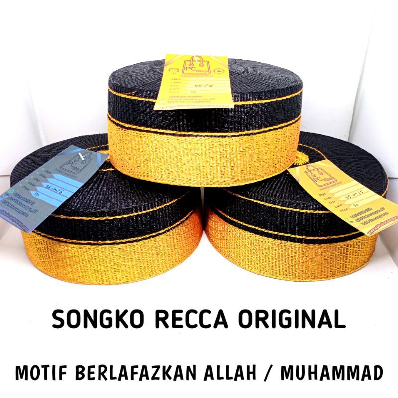Jual Songkok Recca / Songko Bugis / Peci Hitam Terlaris / Peci Rajut ...