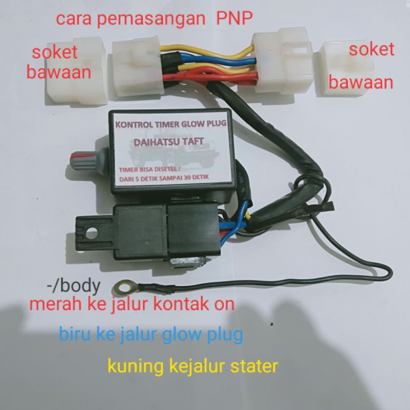 Jual kontrol timer glow plug Daihatsu TAFT model PNP | Shopee Indonesia