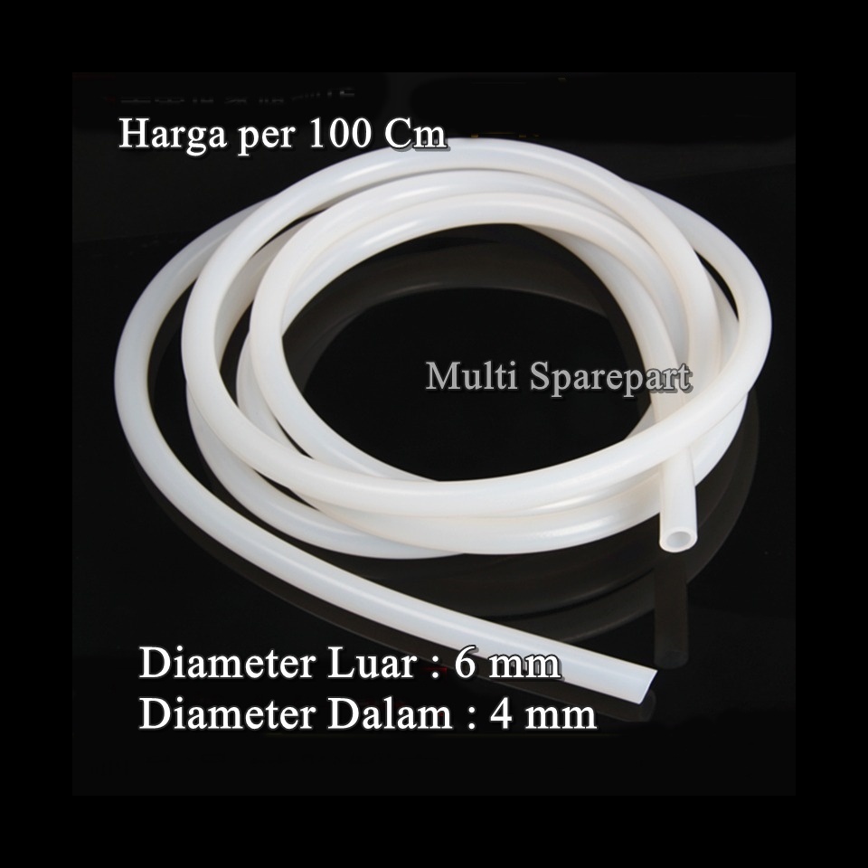 Jual Selang Silikon Pompa Elektrik Selang Dispenser 4x6mm Silicone ...