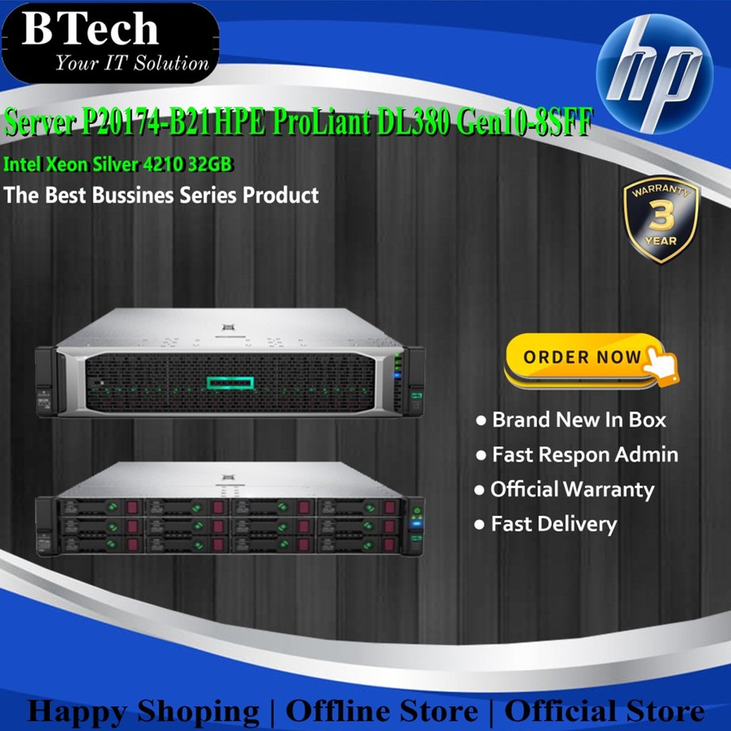 Jual Server P20174-B21 HPE ProLiant DL380 Gen10-8SFF Intel Xeon Silver ...
