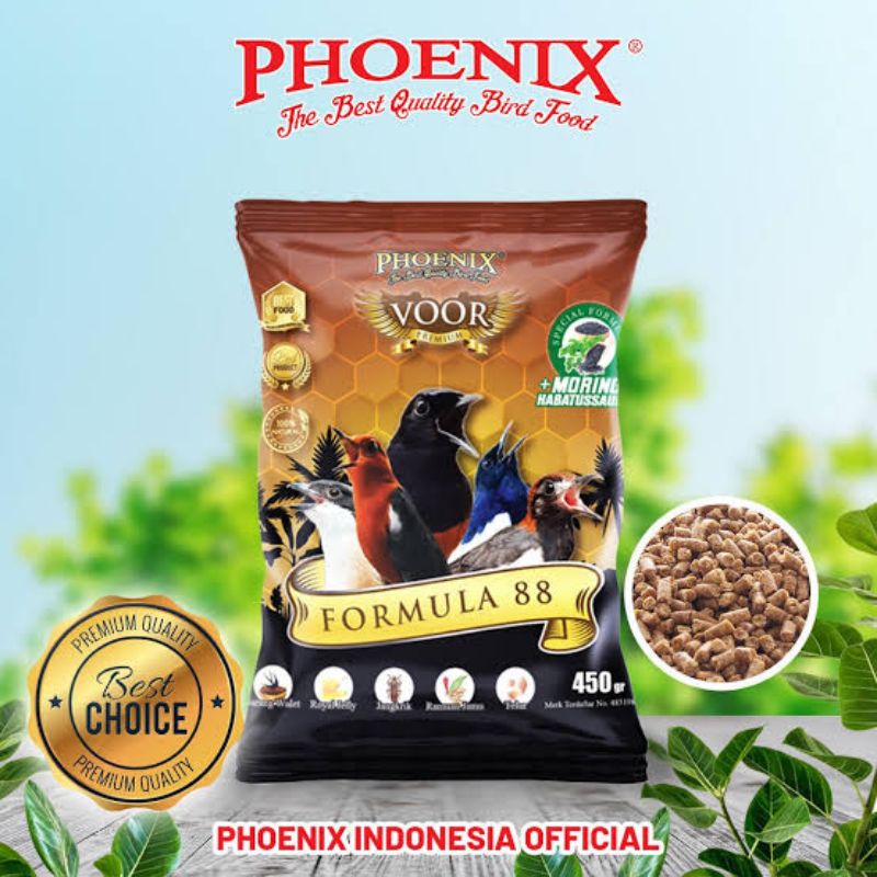 Jual PHOENIX FORMULA 88 MAKANAN UNTUK SEGALA JENIS BURUNG 100% ORIGINAL ...