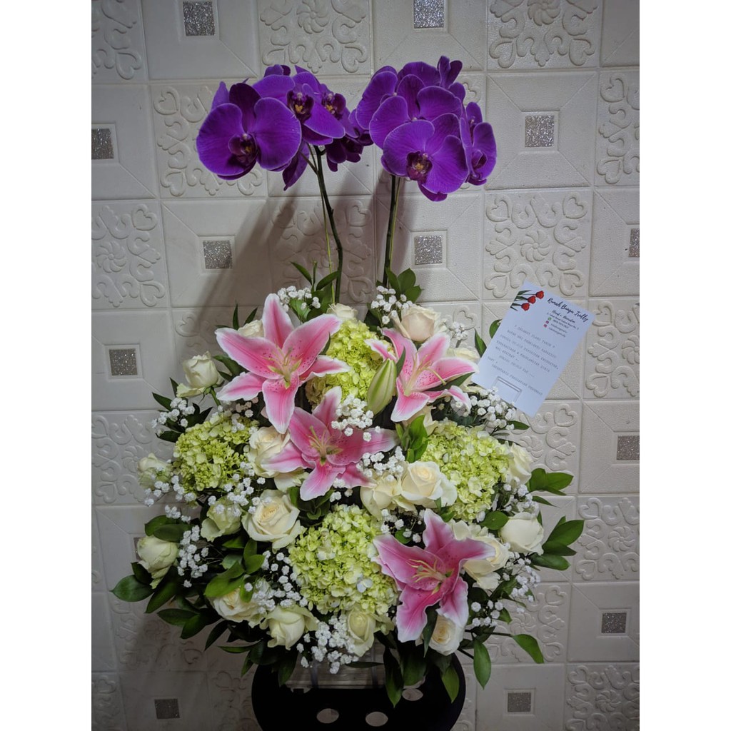 Jual BUNGA MEJA LILY ANGGREK | RANGKAIAN BUNGA SEGAR | BUNGA LILY ...