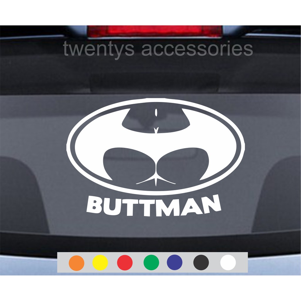 Jual stiker BUTTMAN sticker kaca mobil stiker cutting | Shopee Indonesia