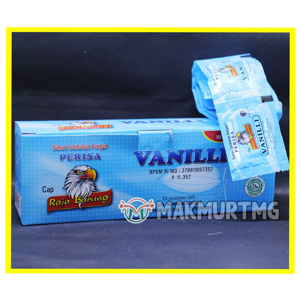 Jual VANILLI CAP RAJA BURUNG 100 SACHET @1gr | Shopee Indonesia