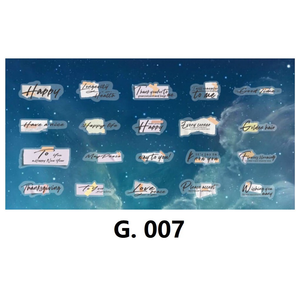 Jual [MILOLI] 40Pcs LITTLE PRINCE WORDS PET Sticker Decor DIY Planner ...