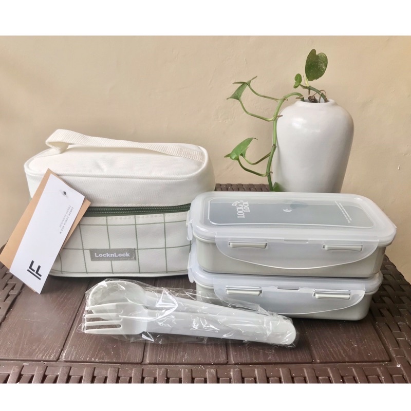 Jual Lock n Lock Lunch Bag Set 3 dan 2 | Shopee Indonesia