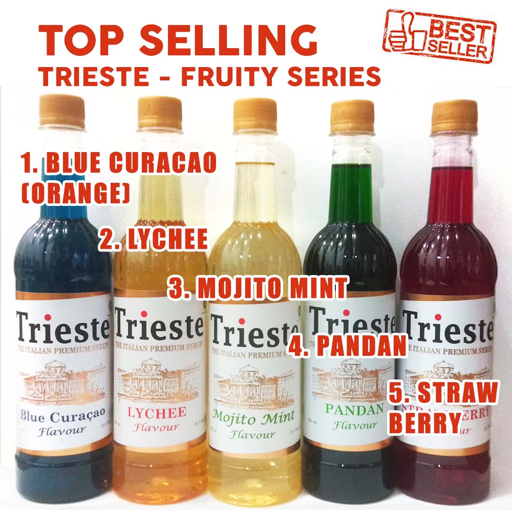 Jual Trieste Syrup kecil 100 mL - Sirup Rasa Buah dan Herbal varian Teh ...