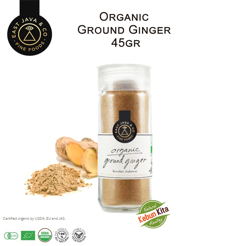 Jual East Java & Co Organic Ground Ginger 45gr (Jahe Bubuk) | Shopee ...