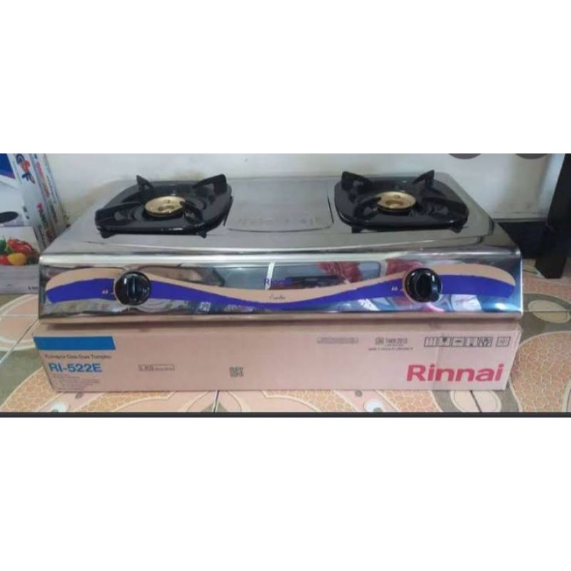 Jual Kompor RINNAI RI-522E Kompor gas dua tungku | Shopee Indonesia