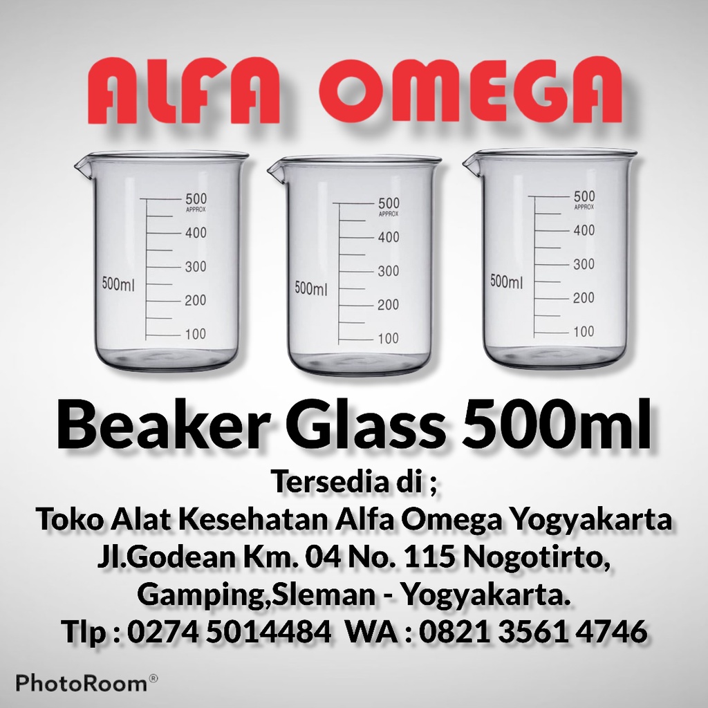 Jual BEAKER GLASS IWAKI/PYREX 500 ml | Shopee Indonesia
