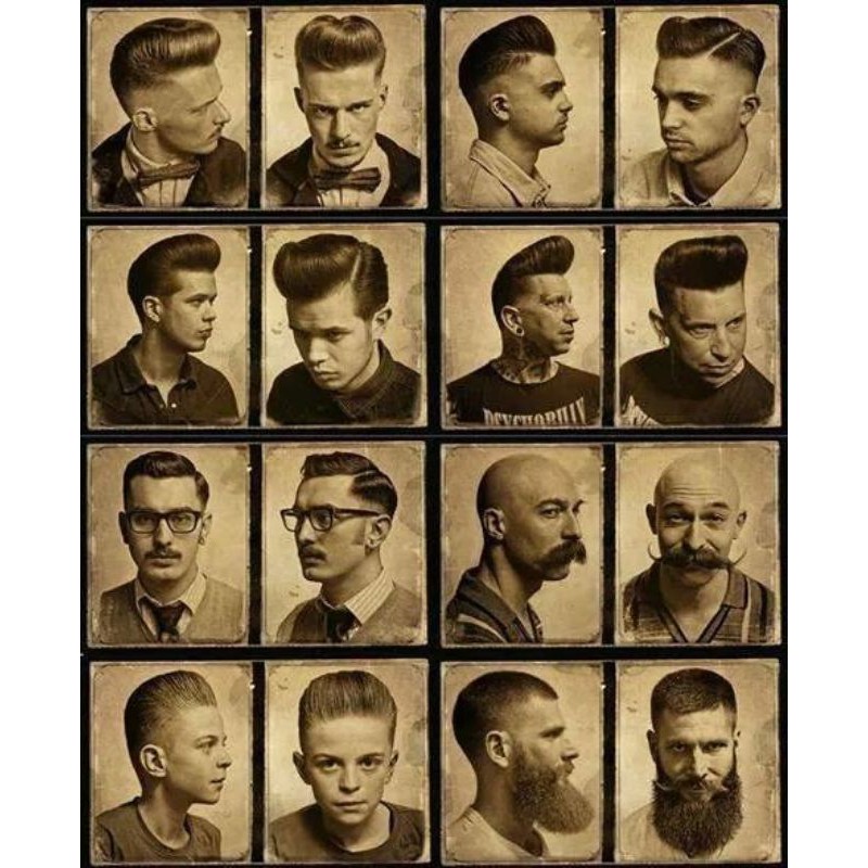 Jual Poster Dinding Aesthetic Poster Punk Barbershop Salon Potong ...
