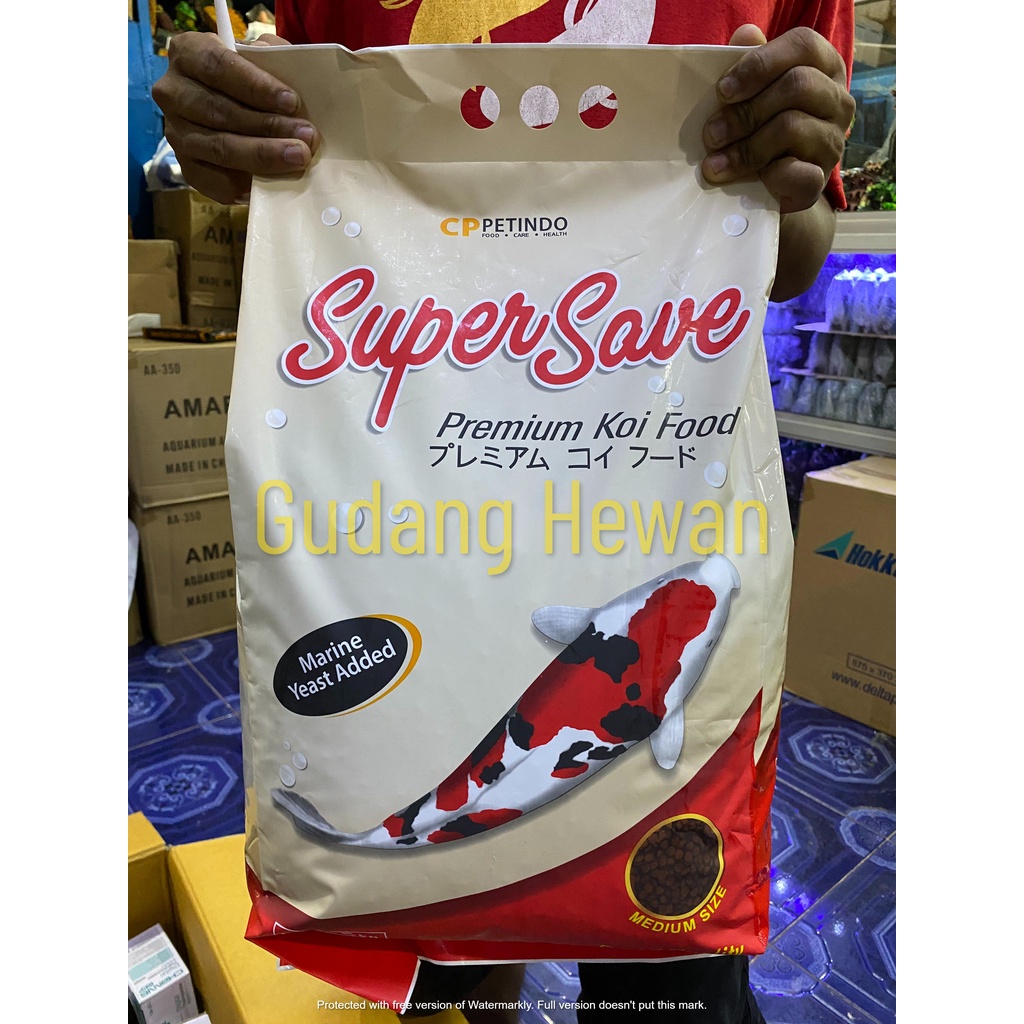 Jual SUPER SAVE 5KG - PAKAN IKAN KOI - CPPETINDO ORIGINAL | Shopee ...