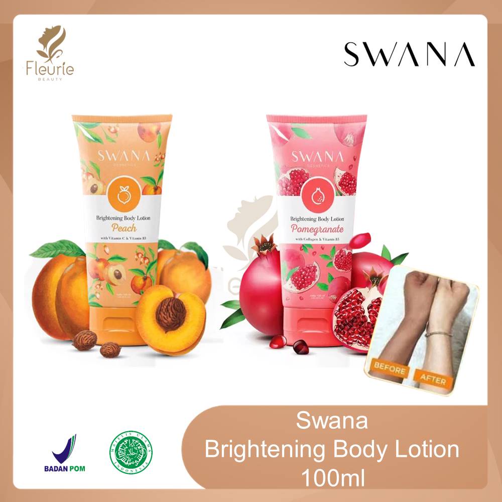 Jual SWANA Brightening Body Lotion 100ml Pomegranate / Peach - Lotion ...