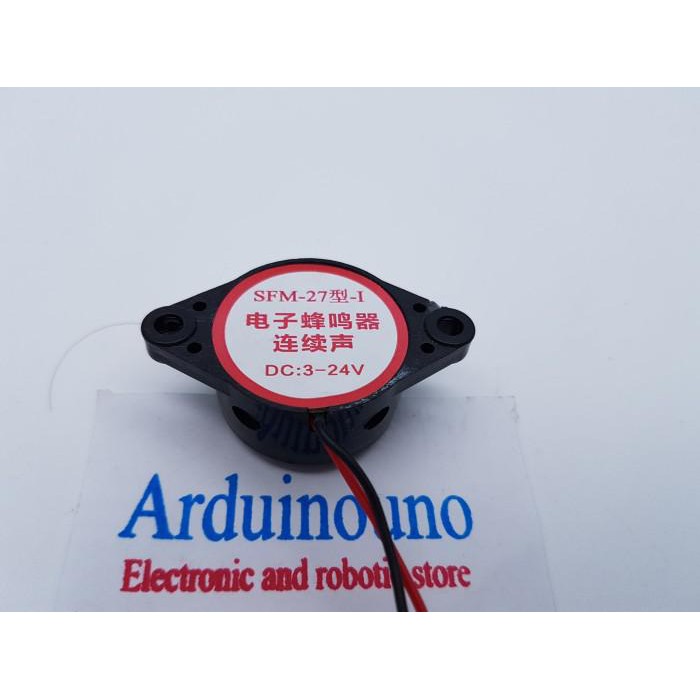 Jual SFM-27-W piezo electric piezoelectric buzzer black hitam | Shopee Indonesia