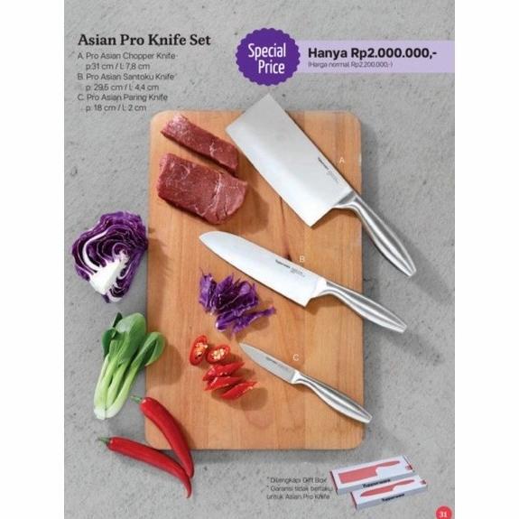 Jual Tupperware Asian Pro Knife Set Pisau Dengan Berbagai Ukuran ...