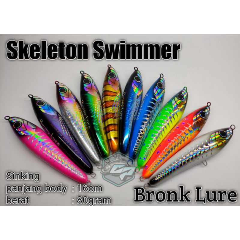 Jual Skeleton Swimmer SW / Lure Popping / Bronk Lure | Shopee Indonesia