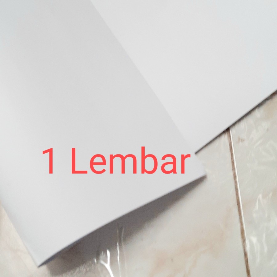 Jual 1 LEMBAR Kertas Karton 61x86cm Manila BC Indah Putih 150gsm ...