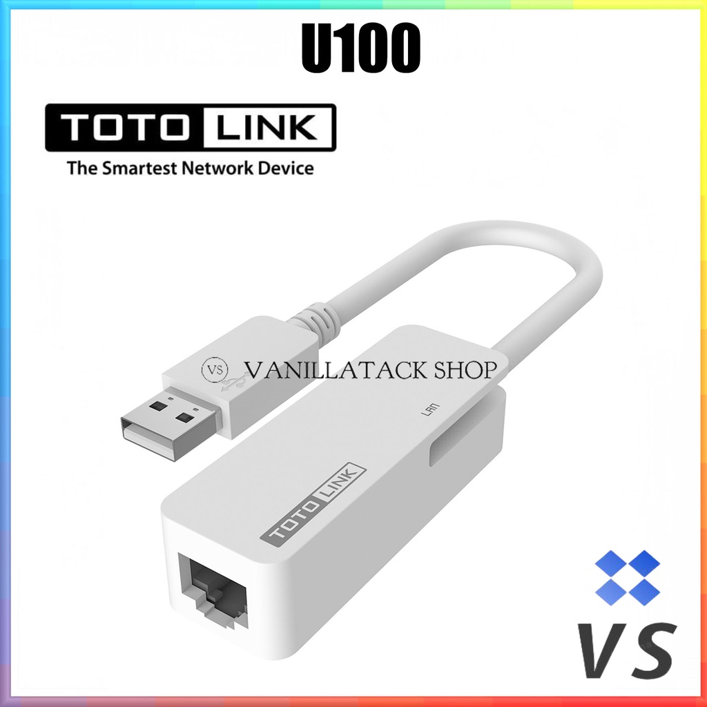 Jual TOTOLINK U100 USB 2.0 TO RJ45 ETHERNET ADAPTER | Shopee Indonesia