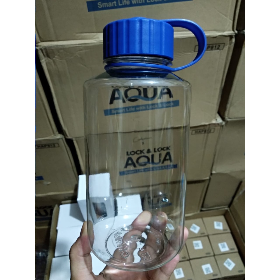 Jual Botol Tempat Minum Besar Tumbler Plastik Transparan 1 Liter ...