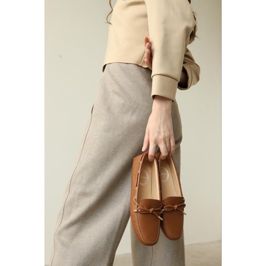 Jual Scilla Moccasin in Pretzel Genuine Leather | Shopee Indonesia