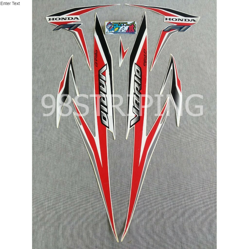 Jual STIKER STRIPING LIS STANDAR ORI HONDA VARIO 110 F1 FI MERAH PUTIH ...
