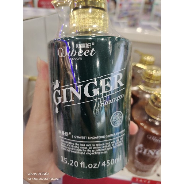 Jual OSWEET SINGAPORE GINGER SHAMPOO 450ML | Shopee Indonesia
