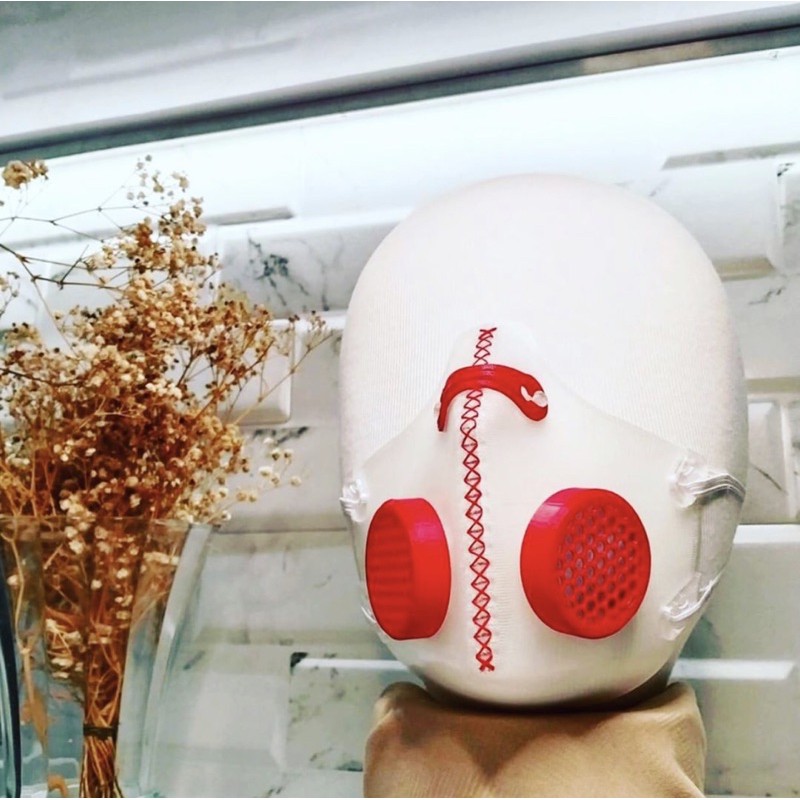 Jual Masker Respirator Merah/Red (ukuran; Kids, Regular, large ...