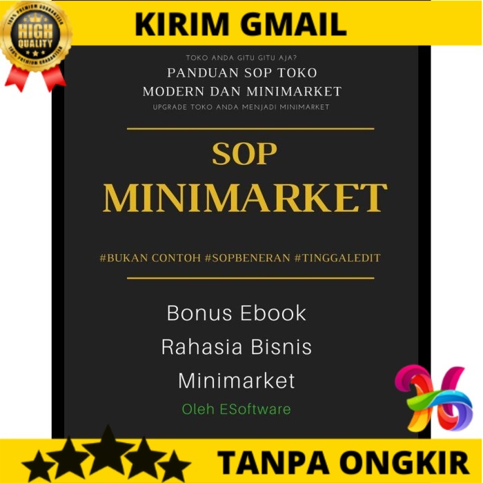 Jual Paket SOP Minimarket Toko Modern Panduan Bisnis Minimarket Komplit ...