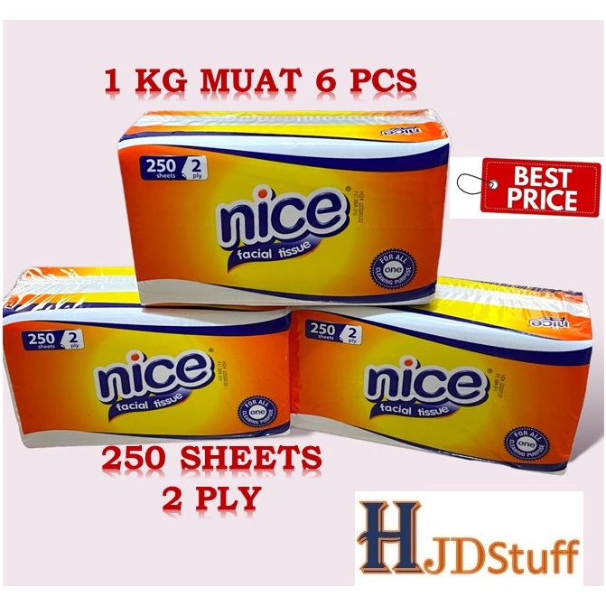 Jual Nice Tissue tisu Wajah Soft 180/ 250 sheets | Shopee Indonesia