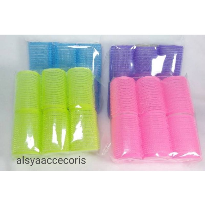 Jual Rol rambut besar isi 6pc rol otomatis | Shopee Indonesia