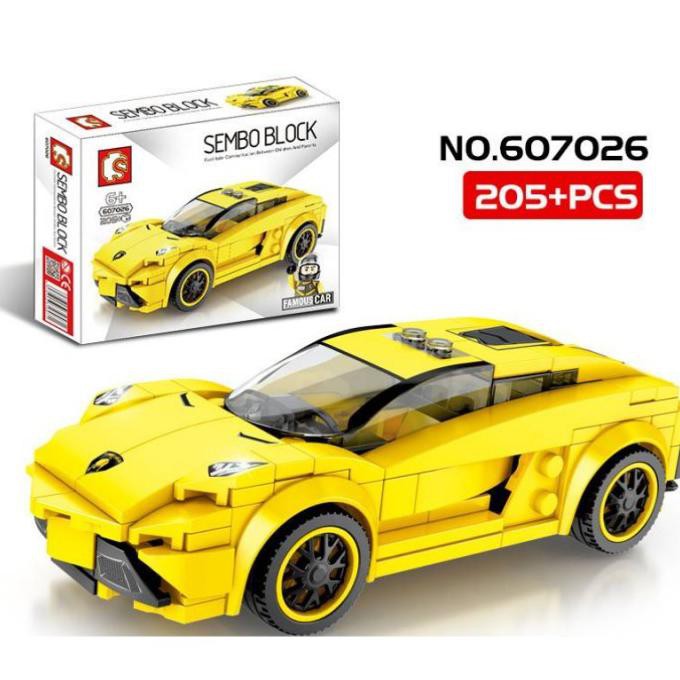 Jual SEMBO FAMOUS CAR BRICK LAMBORGHINI - MAINAN BLOCK MOBIL ANAK ...