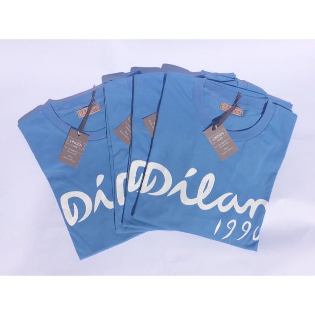 Jual KAOS DILAN WARNA BIRU KALEM LENGAN PENDEK | Shopee Indonesia