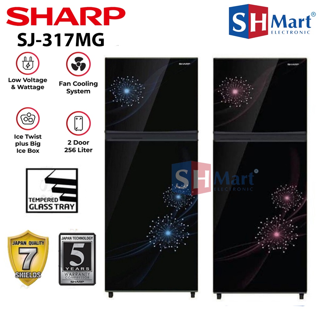 Jual KULKAS SHARP 2 PINTU JUMBO SJ-317MG KAPASITAS 237 LITER SJ317 MG GARANSI RESMI (MEDAN ...