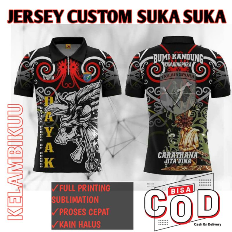 Jual JERSEY CUSTOM SUKA SUKA/JERSEY TEMA SUKU/JERSEY BUDAYA/BAJU KAOS ...