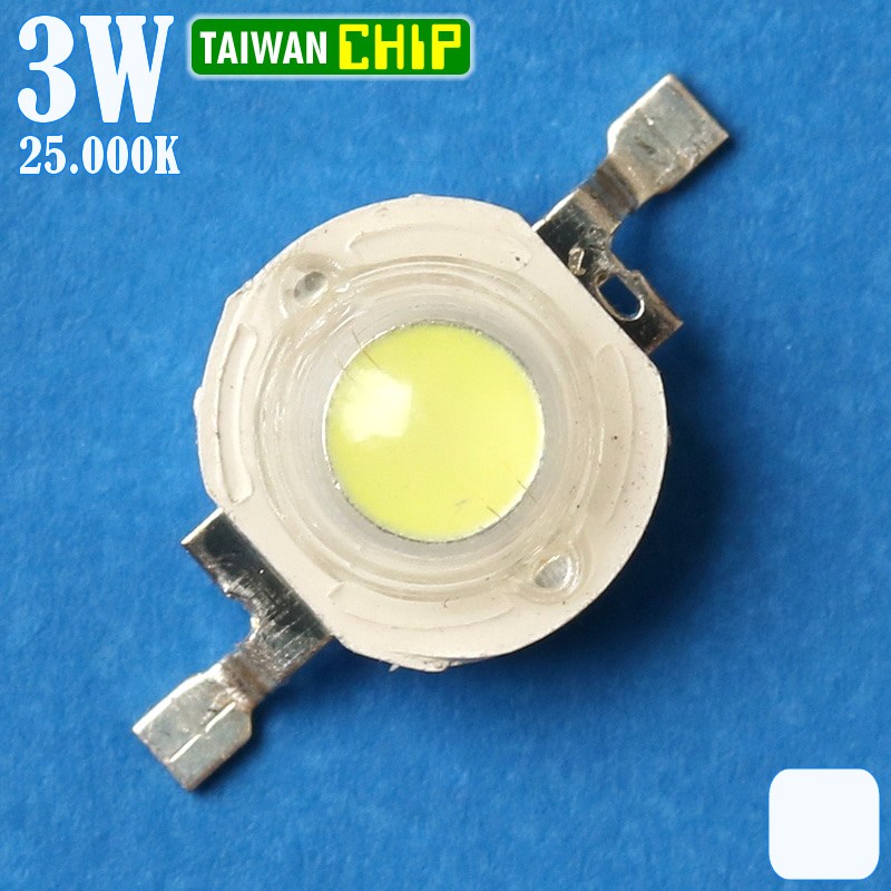 Jual Led HPL 3W 25000K Putih KeBiruan LED Sorot Tanning Akuarium Taiwan ...