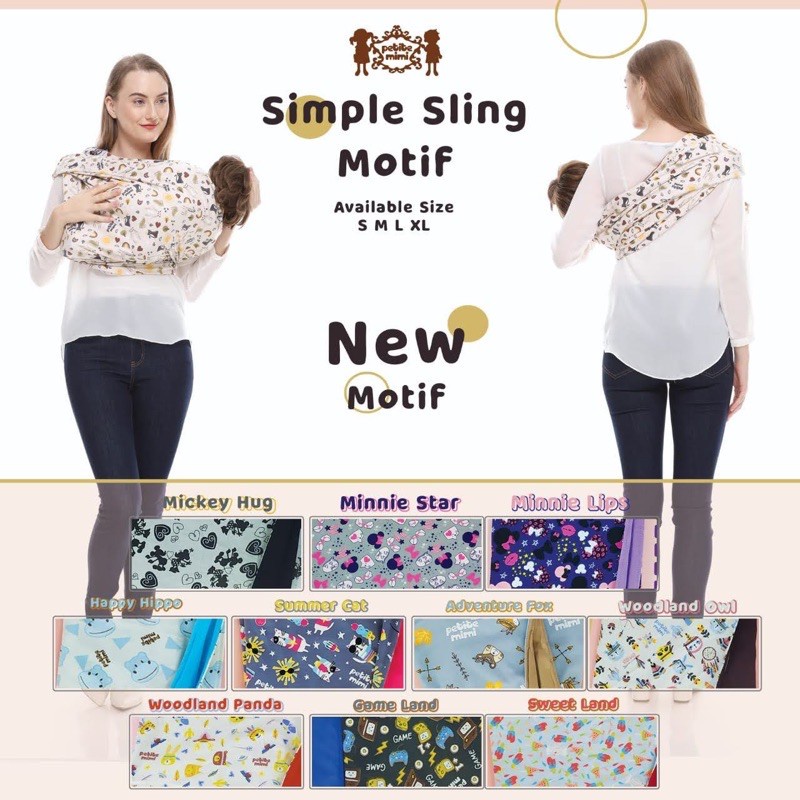 Jual Petite Mimi Simple Sling Geos Motif | Shopee Indonesia