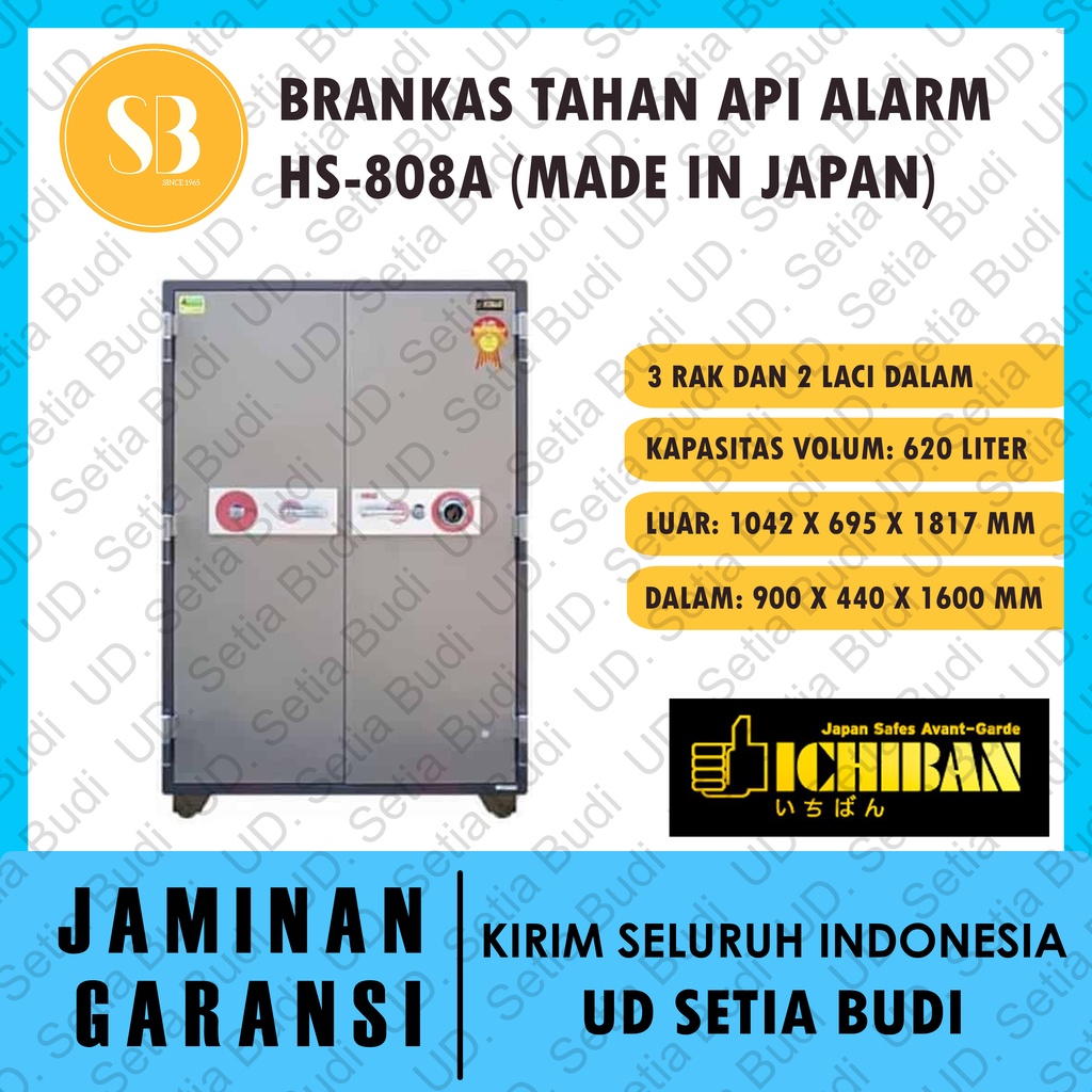Jual Brankas Ichiban Tahan Api + Alarm HS-808A | Shopee Indonesia