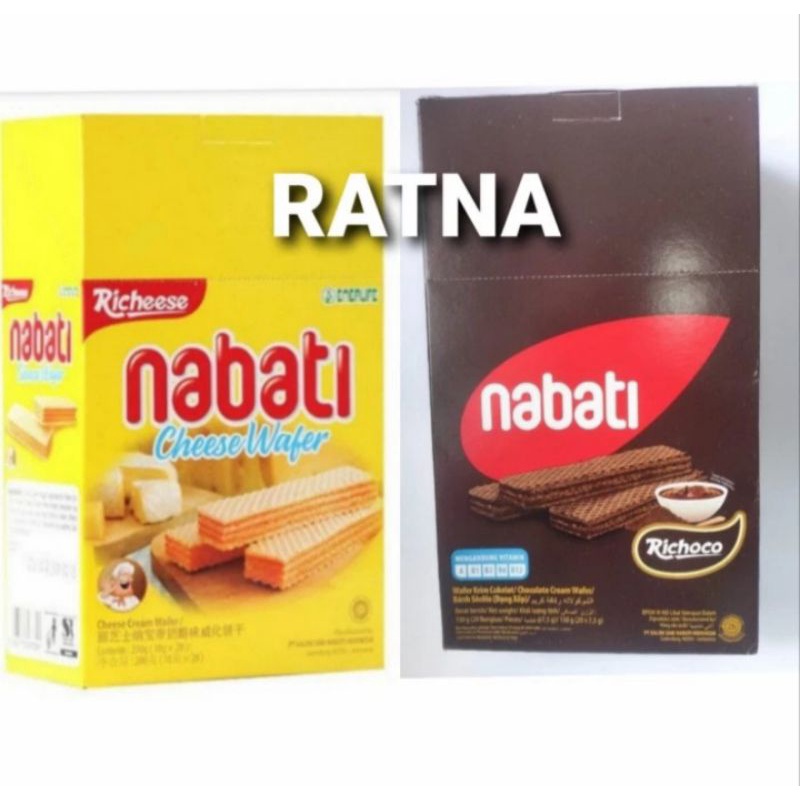 Jual Nabati Richeese Nabati Wafer Keju Cheese (1 Kotak Isi 20 Sachet ...