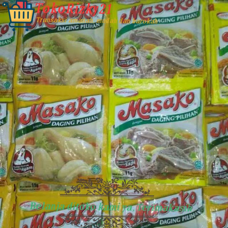 Jual Masako Ajinomoto sapi ayam renteng 12 sachet | Shopee Indonesia