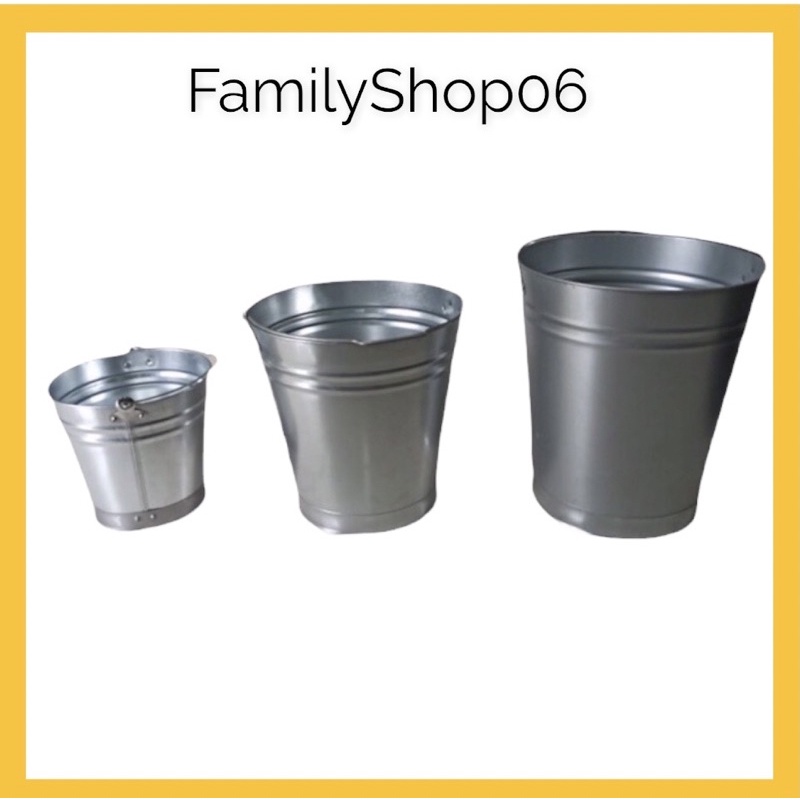 Jual Ember kaleng galvanis / pot kaleng galvanis tebal | Shopee Indonesia